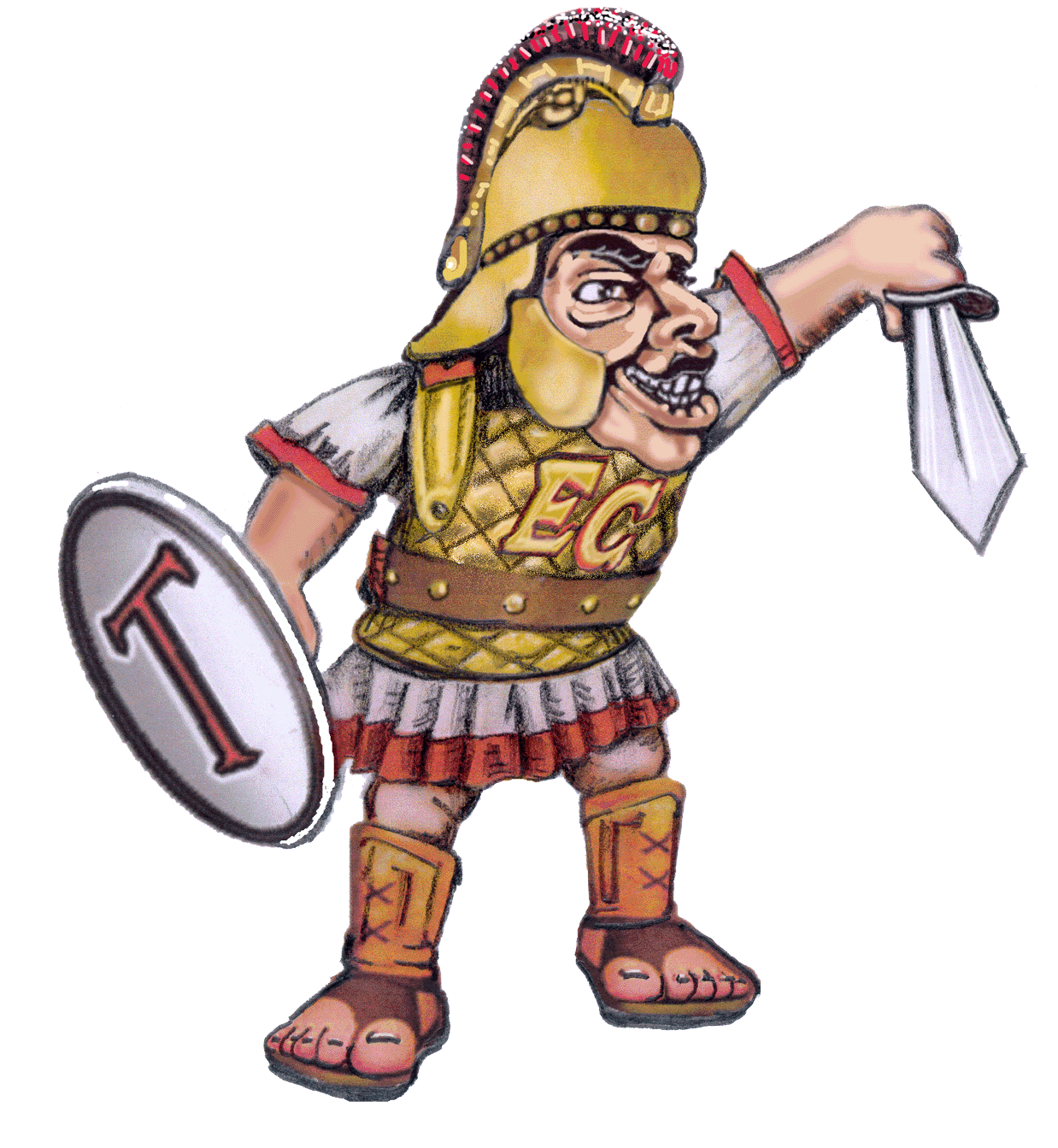 Trojan Basketball Clipart